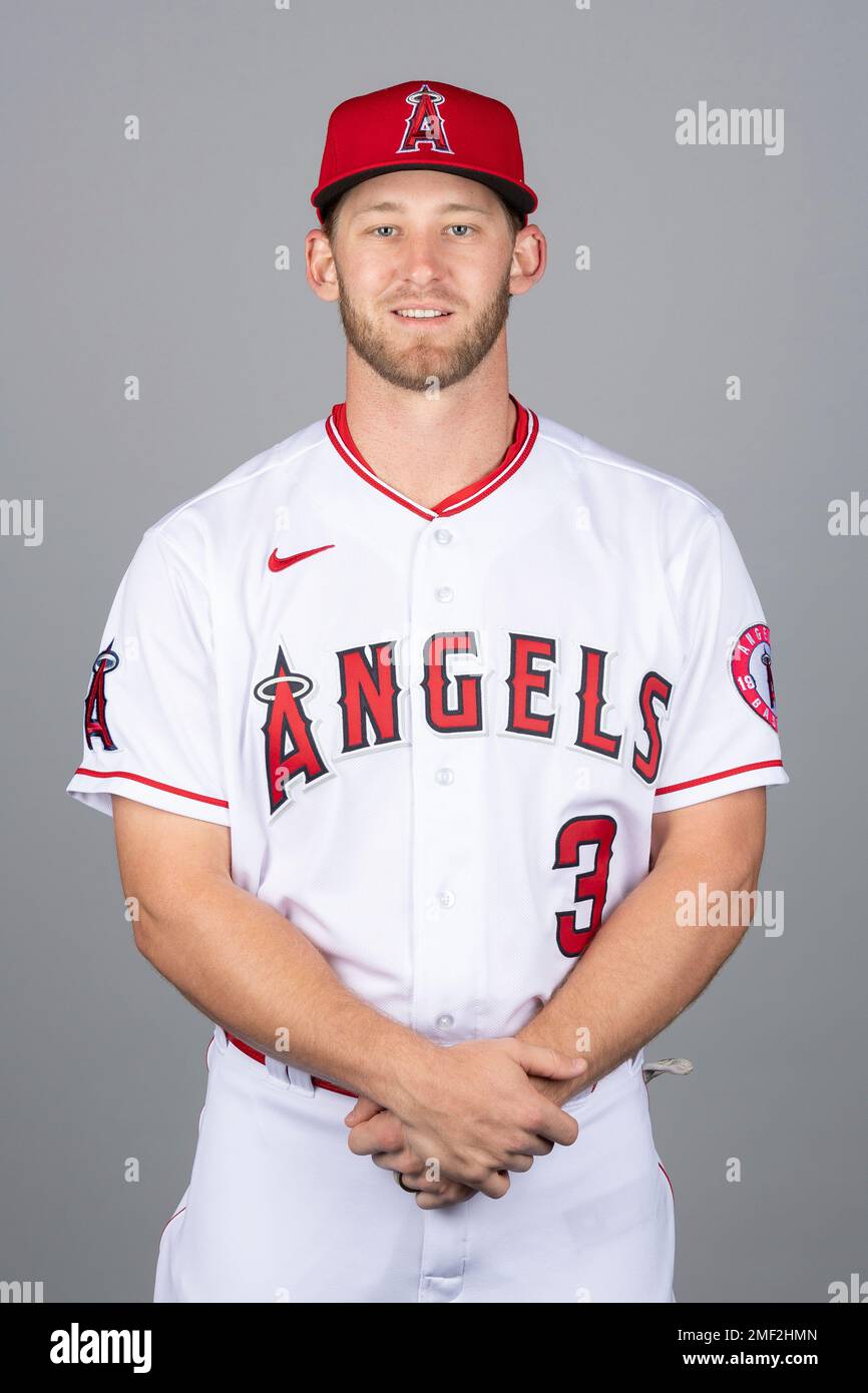 This is a 2021 photo of Taylor Ward of the Los Angeles Angels baseball ...
