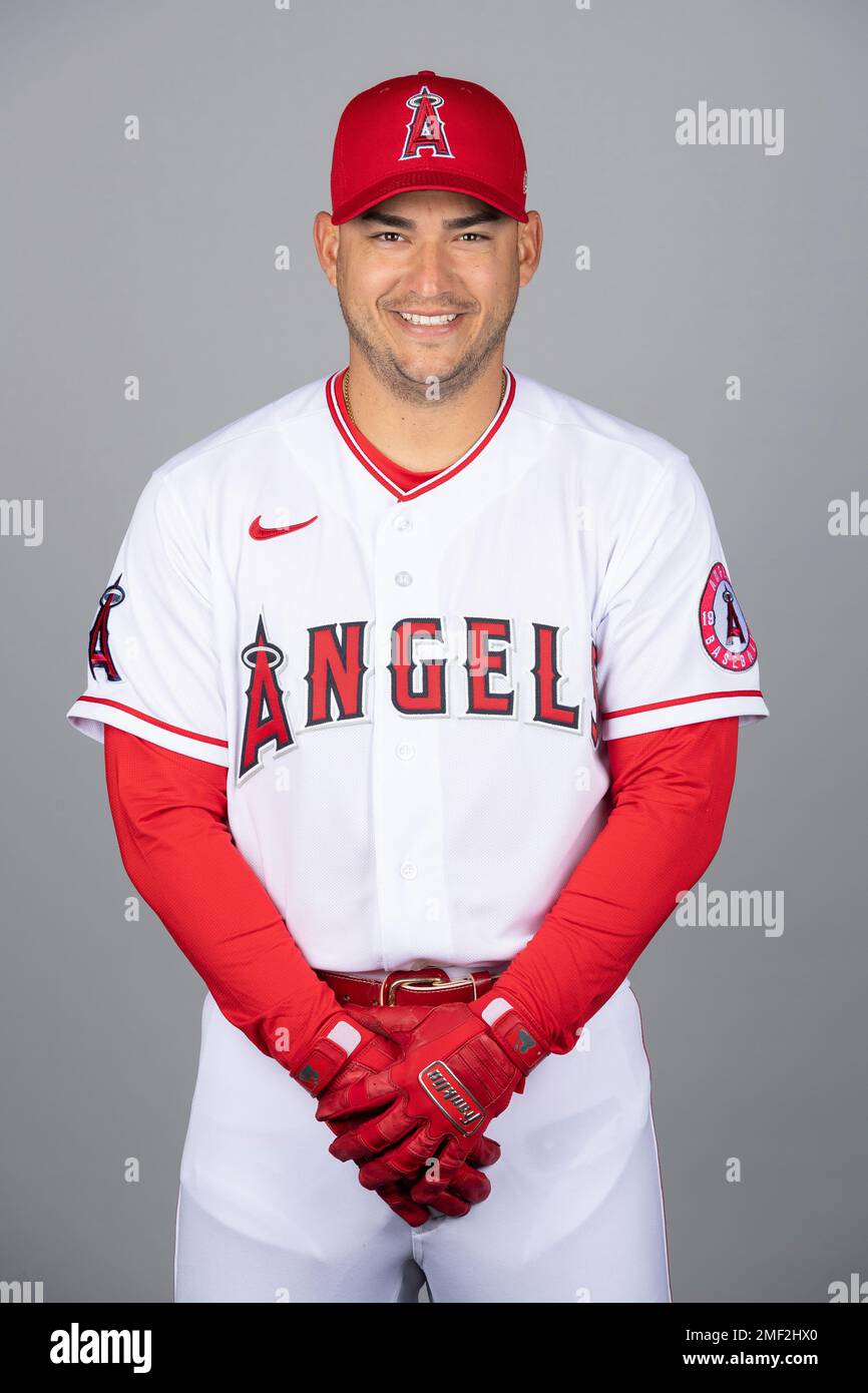 This is a 2021 photo of Jose Iglesias of the Los Angeles Angels baseball team. This image ...