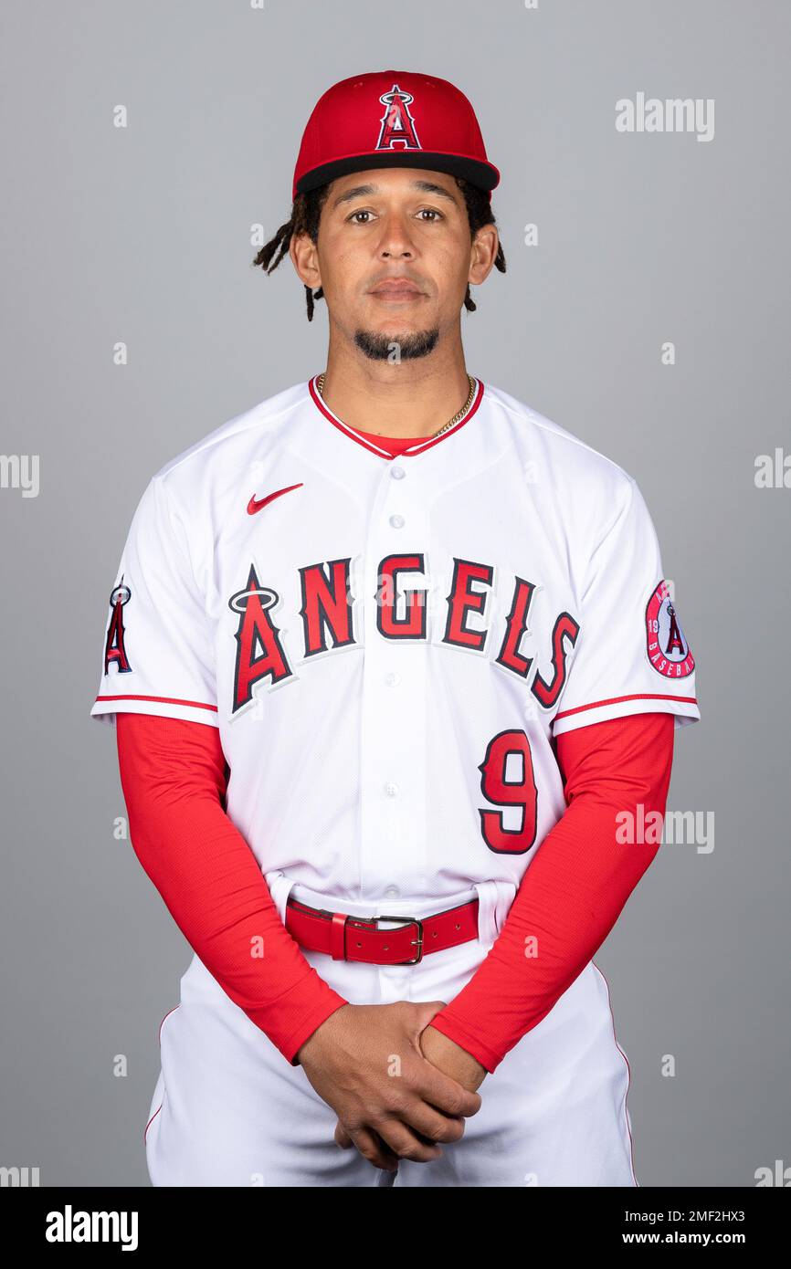 This is a 2021 photo of Jon Jay of the Los Angeles Angels baseball team ...
