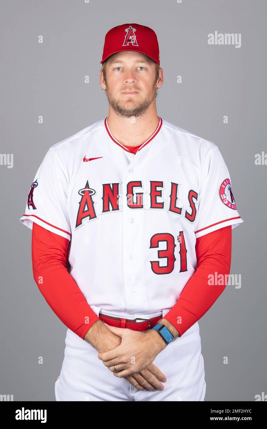 This is a 2021 photo of Ty Buttrey of the Los Angeles Angels baseball ...