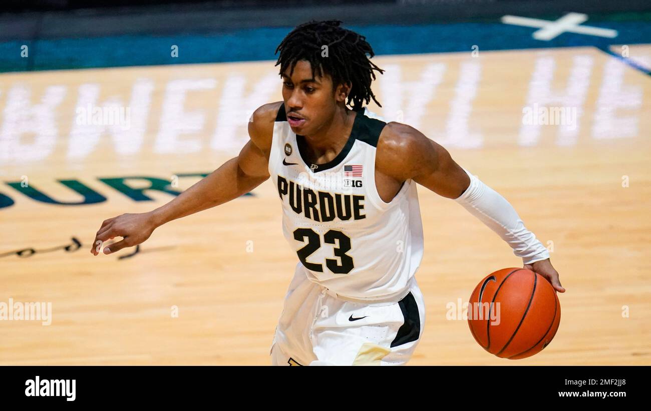 Purdue guard Jaden Ivey (23) plays against Wisconsin during the second ...