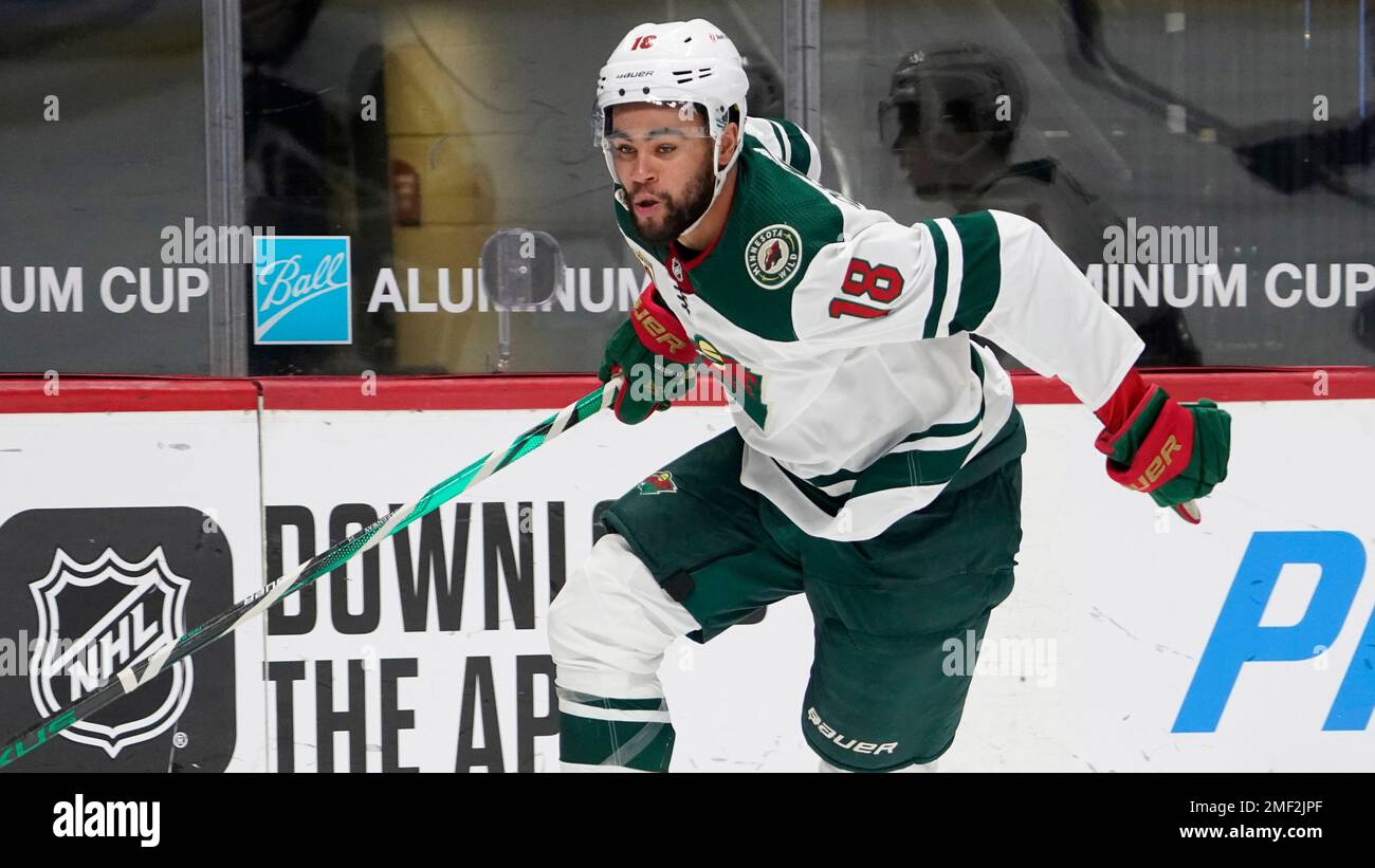 Minnesota Wild left wing Jordan Greenway (18) in the second period of ...