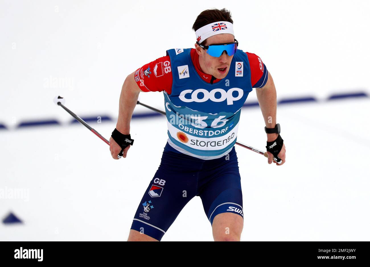 Great Britain's Andrew Musgrave competes during the WSC Men's Interval ...
