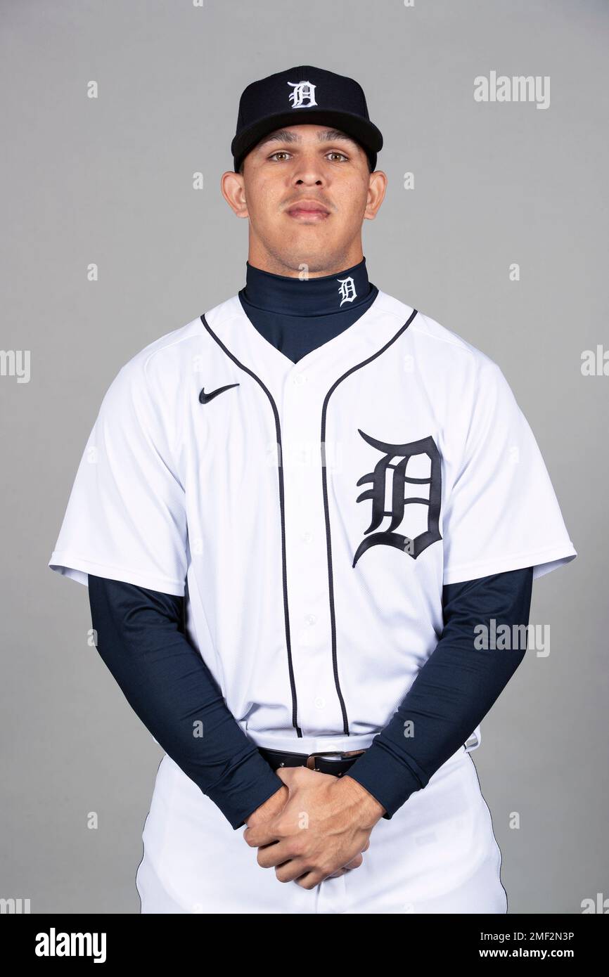 This is a 2021 photo of Franklin Perez of the Detroit Tigers baseball ...