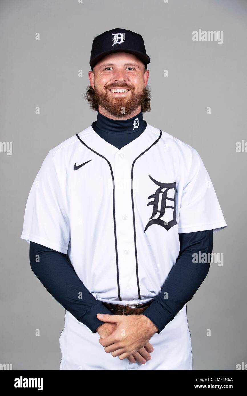 This is a 2021 photo of Buck Famer of the Detroit Tigers baseball team ...