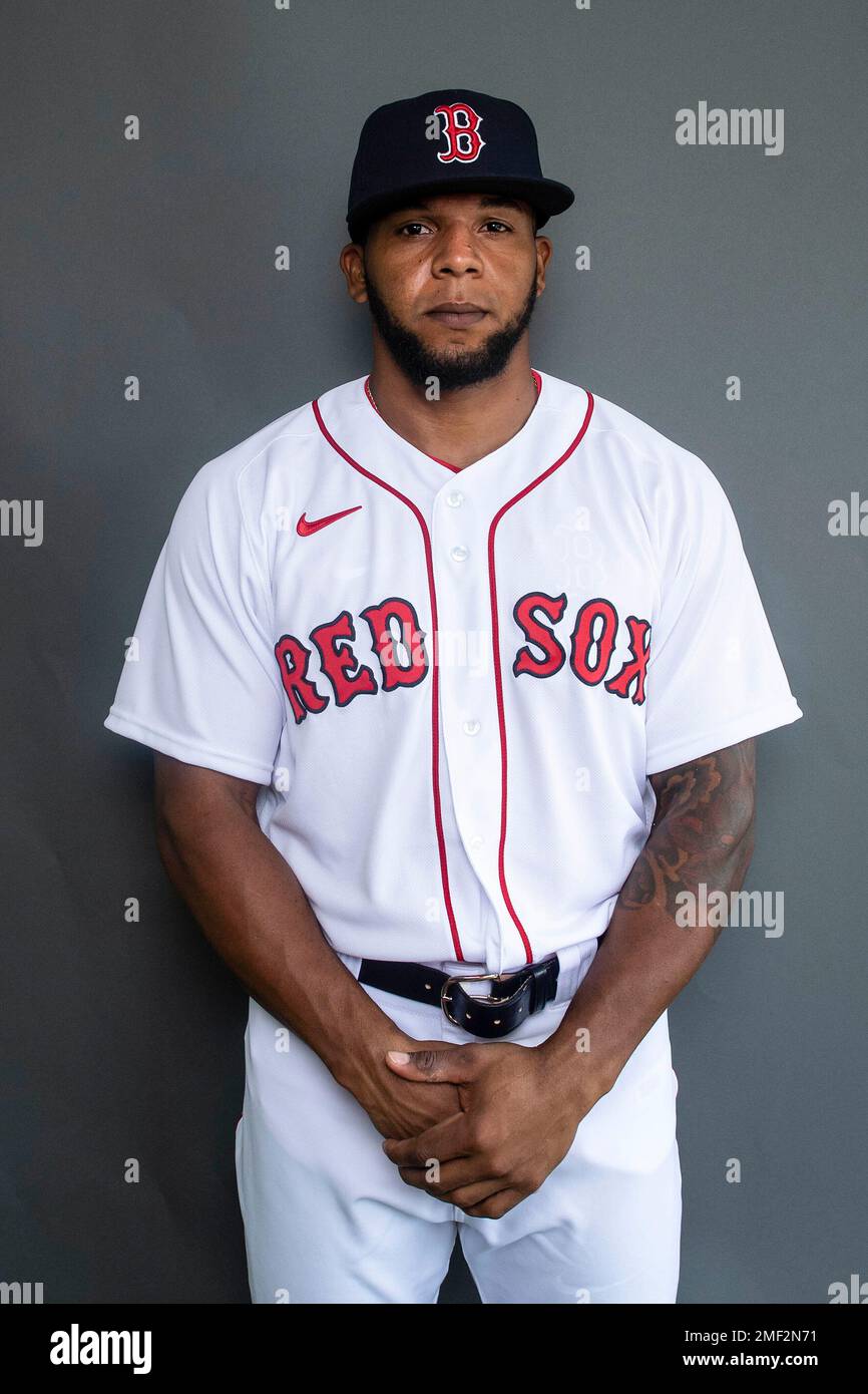 This is a 2021 photo of Cesar Puello of the Boston Red Sox baseball ...