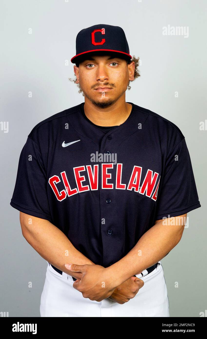 This is a 2021 photo of Josh Naylor of the Cleveland Indians baseball ...