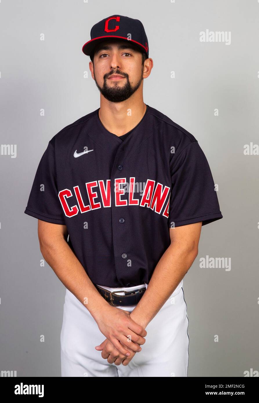 This is a 2021 photo of Nick Sandlin of the Cleveland Indians baseball ...