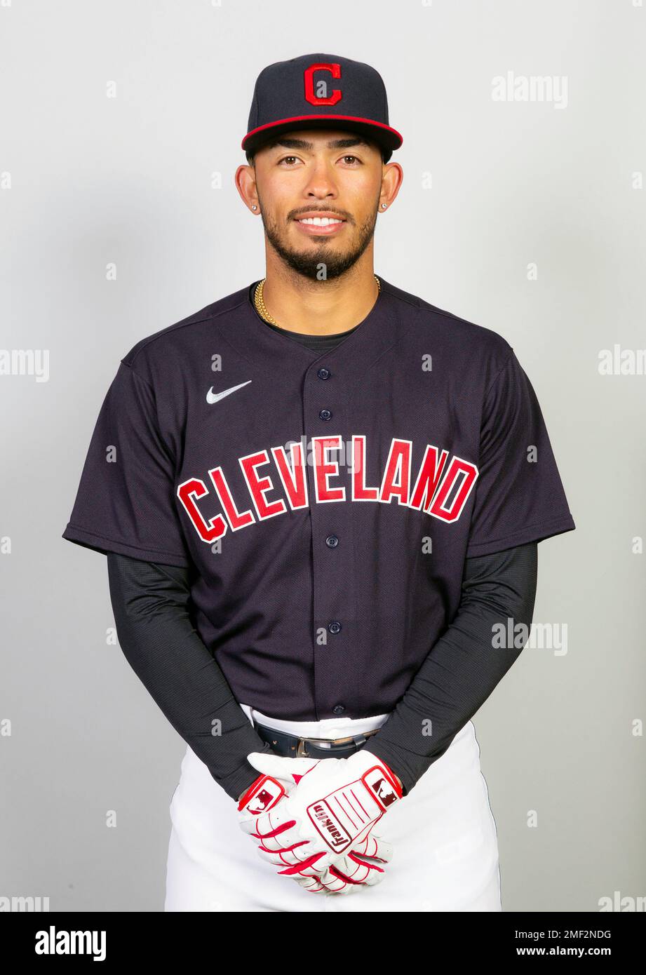 This is a 2021 photo of Gabriel Arias of the Cleveland Indians baseball ...
