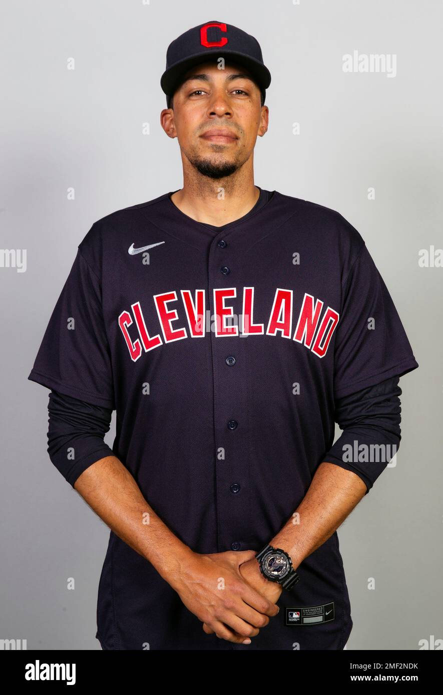 This is a 2021 photo of Joe Torres of the Cleveland Indians baseball ...