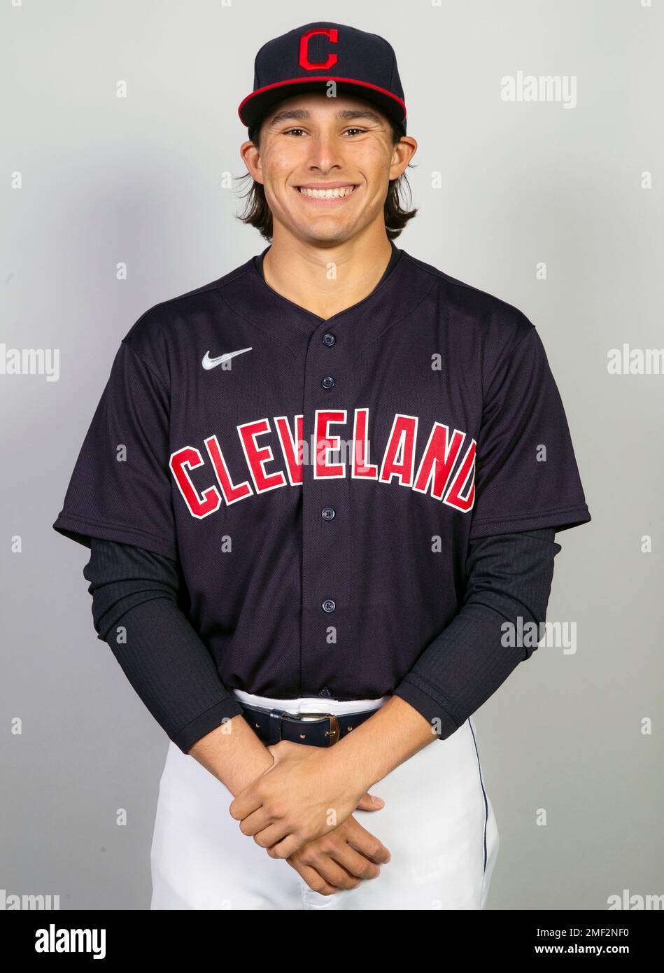 This is a 2021 photo of Eli Morgan of the Cleveland Indians baseball ...