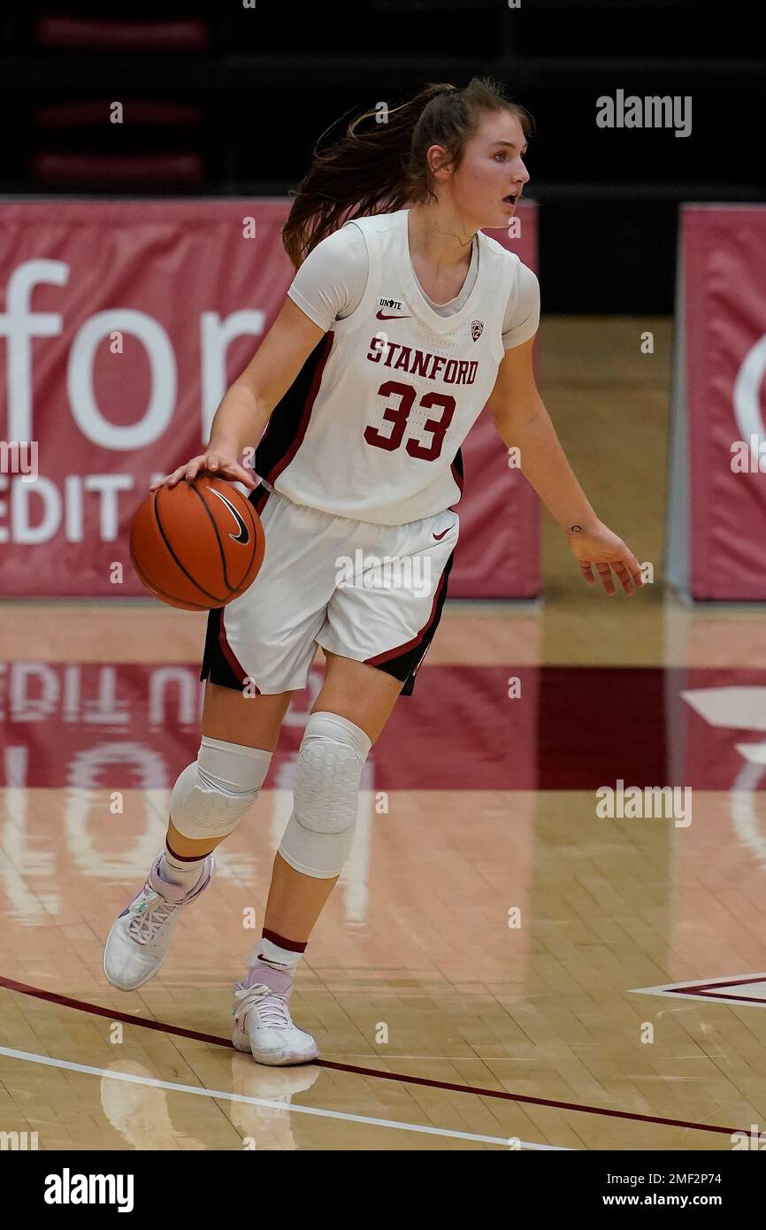 Stanford guard Hannah Jump (33) against California during an NCAA ...