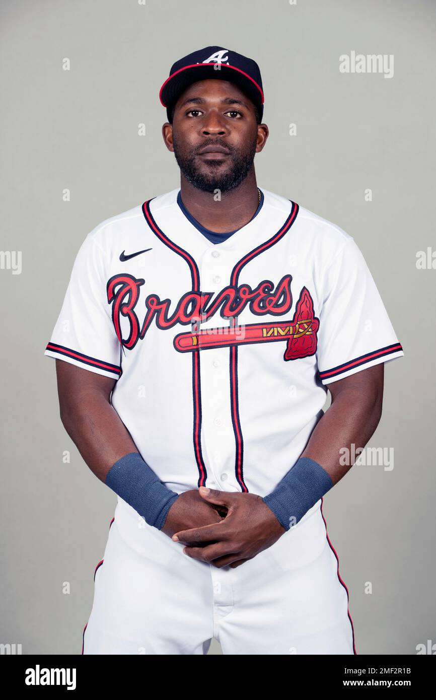 This is a 2021 photo of Guillermo Heredia of the Atlanta Braves ...
