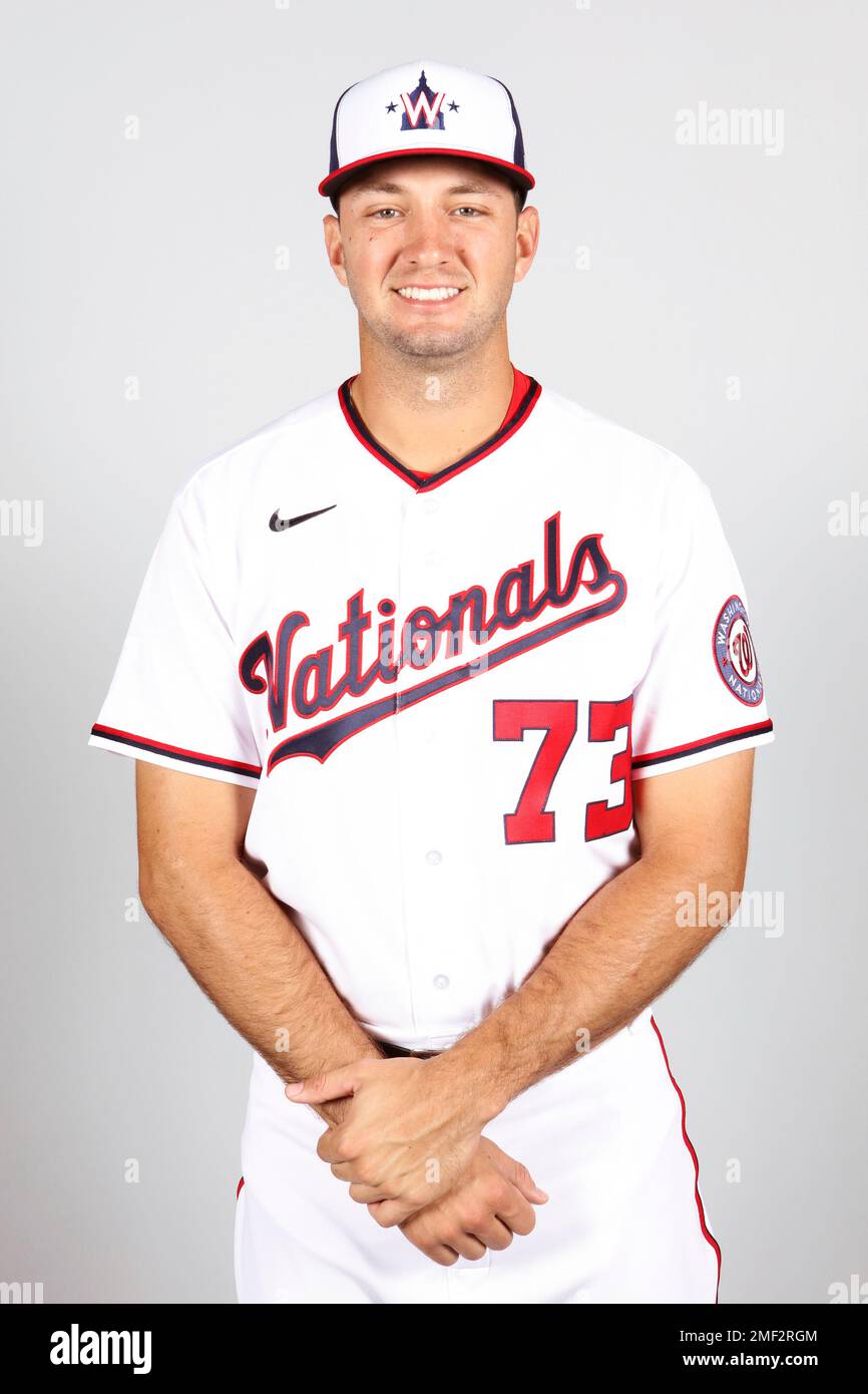 This is a 2021 photo of Drew Mendoza of the Washington Nationals ...