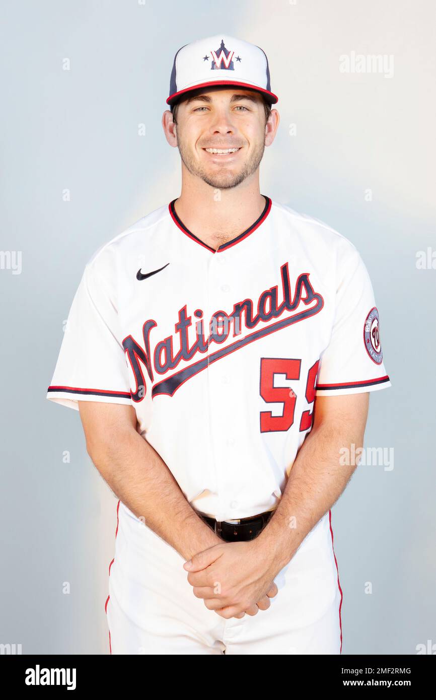 This is a 2021 photo of Ben Braymer of the Washington Nationals ...
