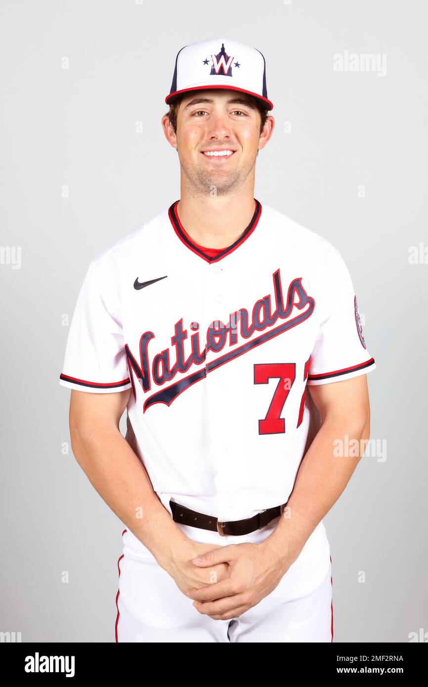 This is a 2021 photo of Jackson Cluff of the Washington Nationals ...