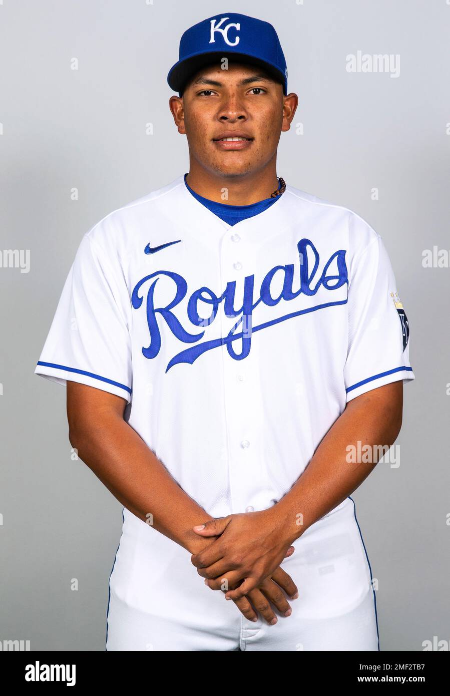 This is a 2021 photo of Angel Zerpa of the Kansas City Royals baseball ...