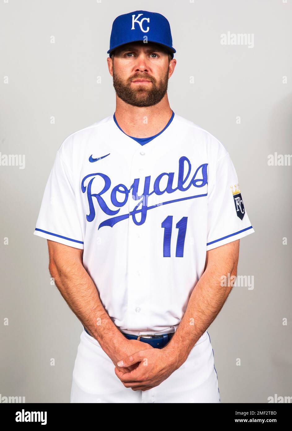 This is a 2021 photo of Bubba Starling of the Kansas City Royals ...