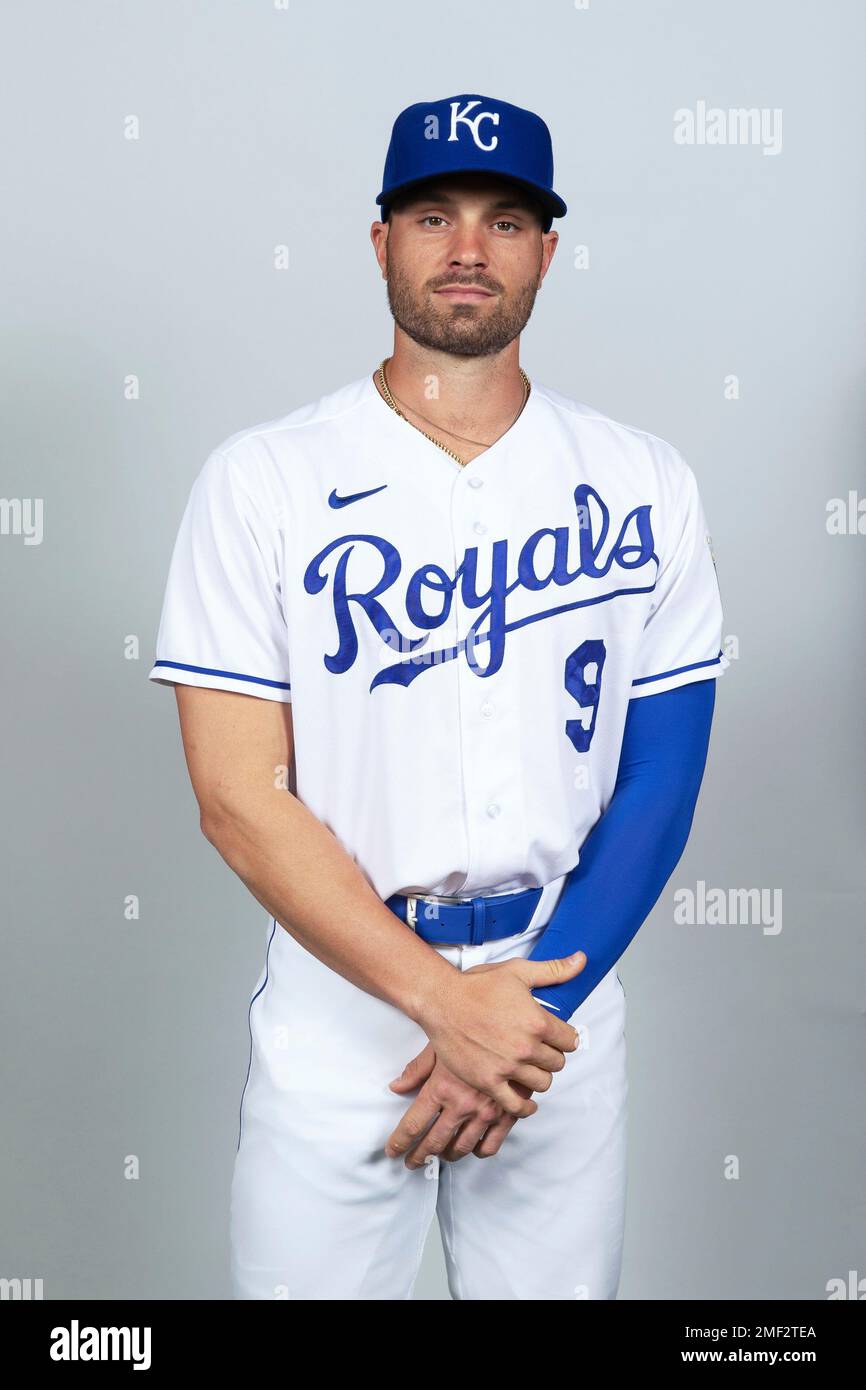 This is a 2021 photo of Ryan McBroom of the Kansas City Royals baseball ...