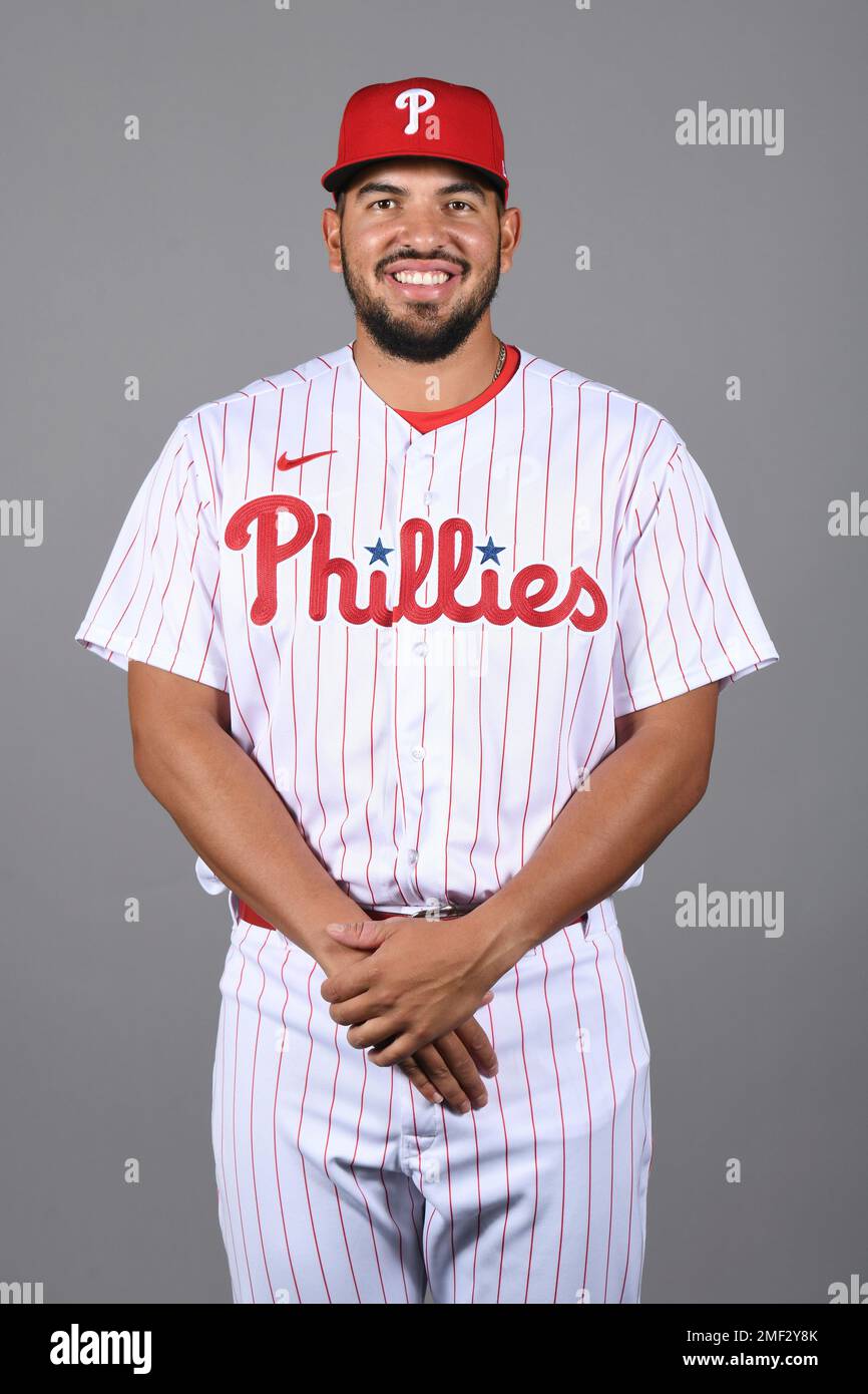 This is a 2021 photo of Darick Hall of the Philadelphia Phillies ...