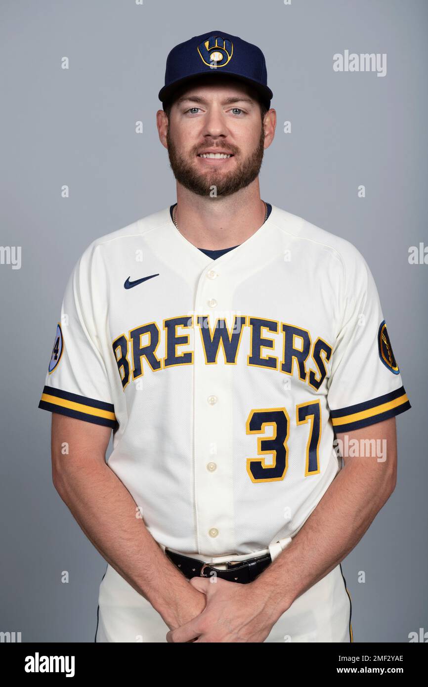 This is a 2021 photo of Adrian Houser of the Milwaukee Brewers baseball ...