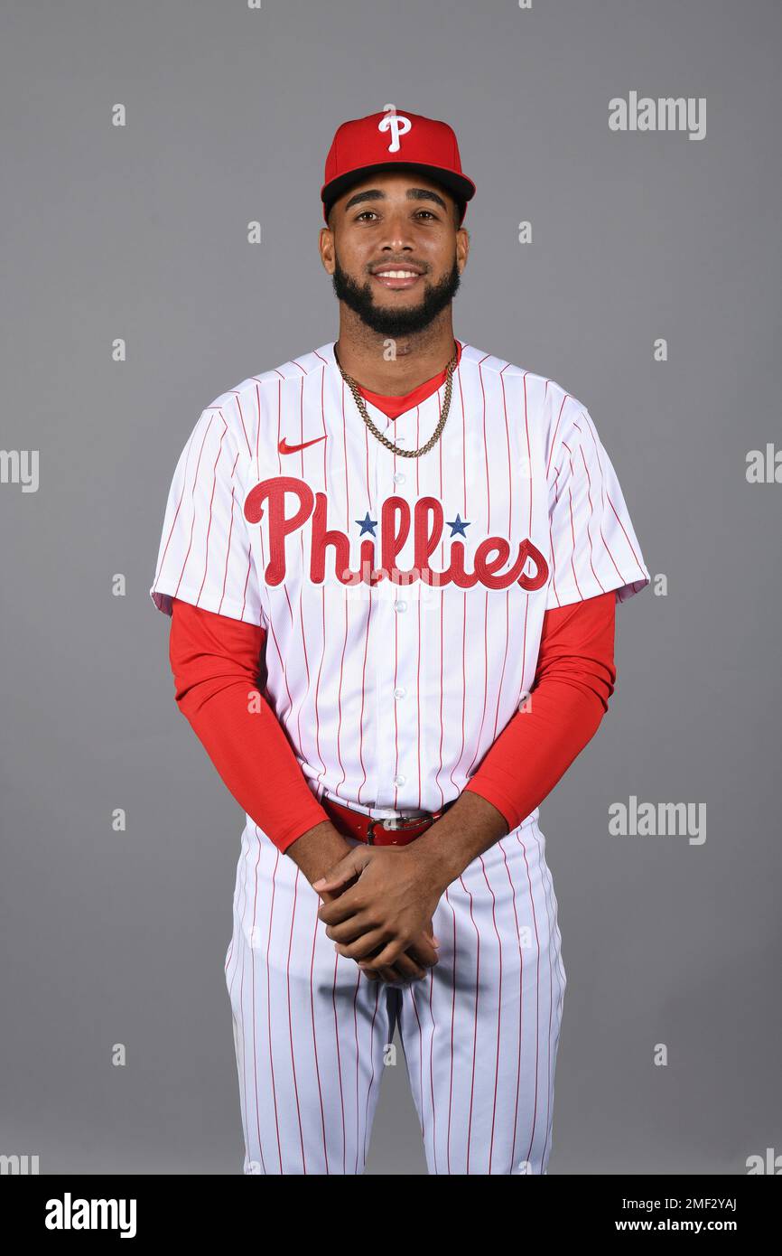 This is a 2021 photo of Adonis Medina of the Philadelphia Phillies ...