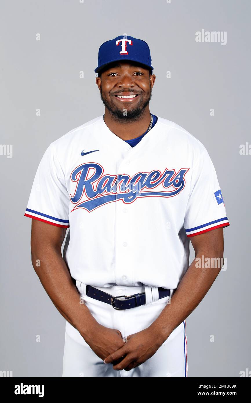 This is a 2021 photo of Alex Speas of the Texas Rangers baseball team ...