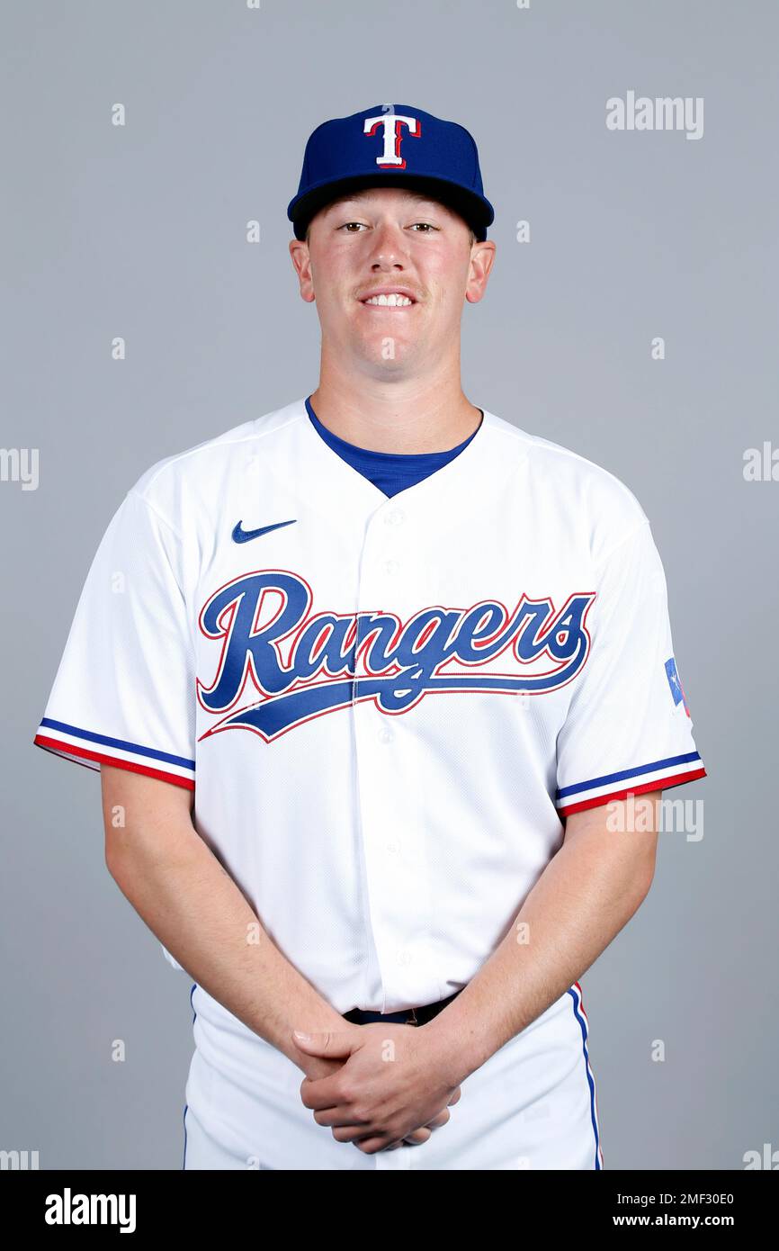 This is a 2021 photo of Kolby Allard of the Texas Rangers baseball team ...