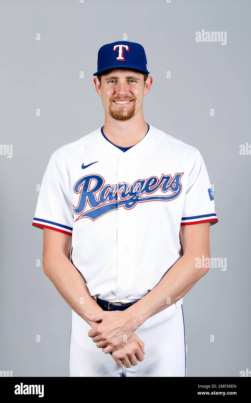 This is a 2021 photo of Jason Bahr of the Texas Rangers baseball team ...