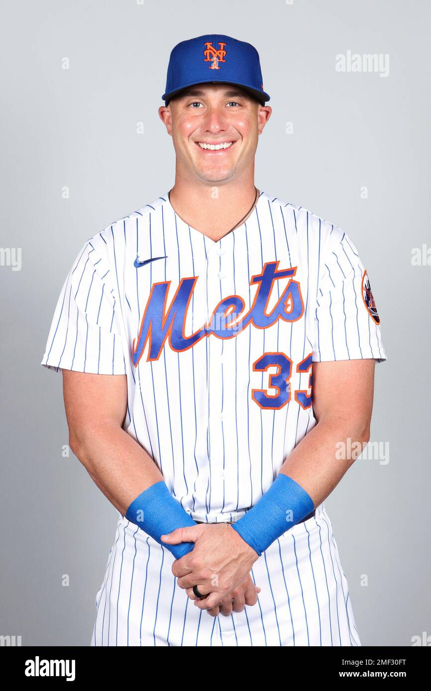 This is a 2021 photo of James McCann of the New York Mets baseball team ...