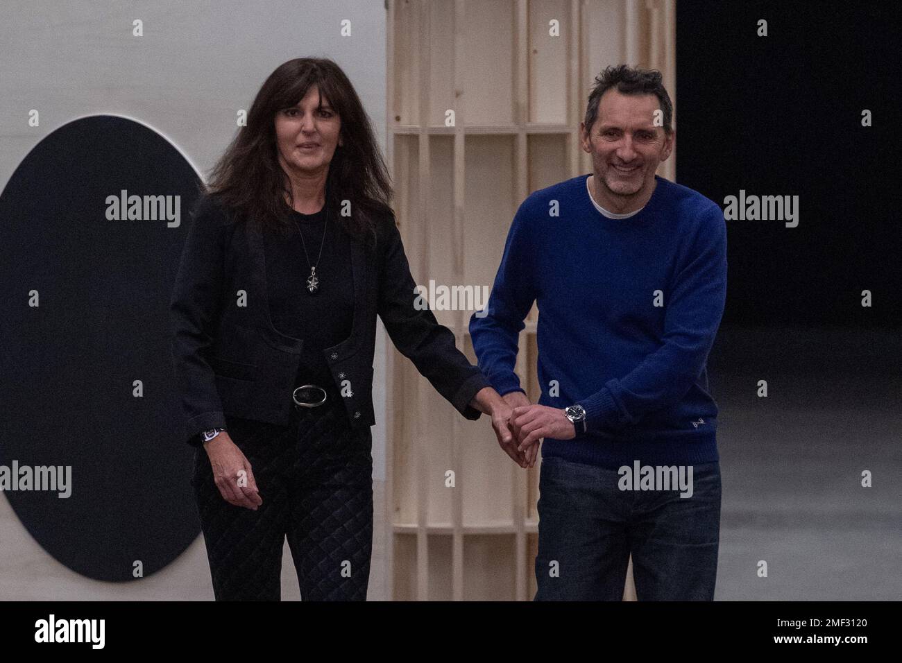 Designer Virginie Viard and artist Xavier Veilhans make an appearance ...