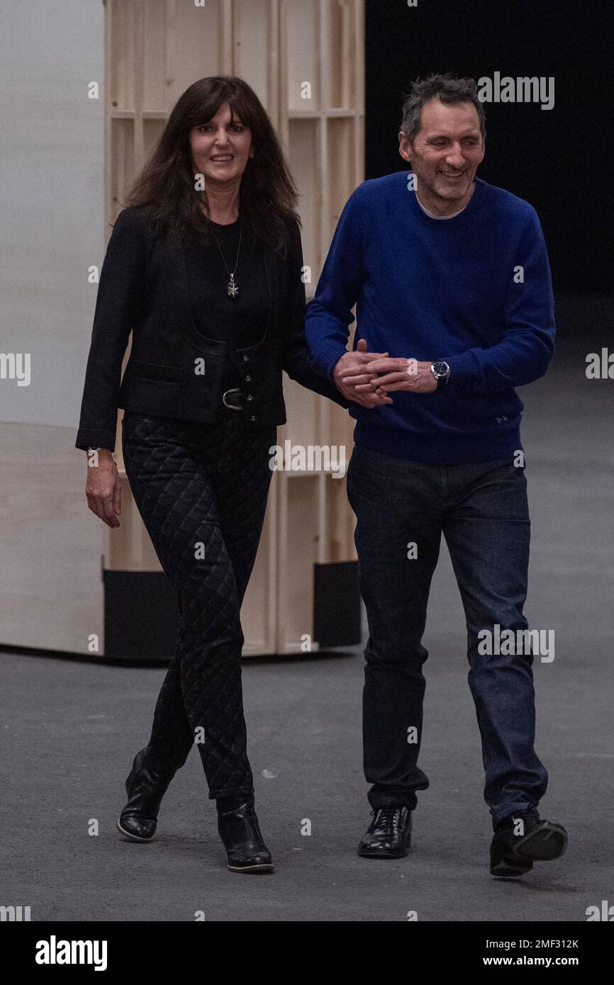 Designer Virginie Viard and artist Xavier Veilhans make an appearance ...