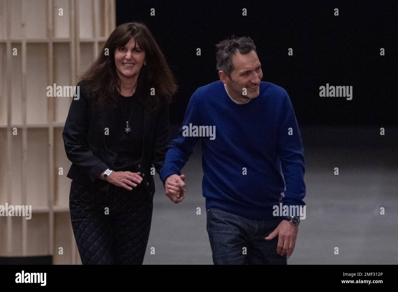 Designer Virginie Viard and artist Xavier Veilhans make an appearance ...