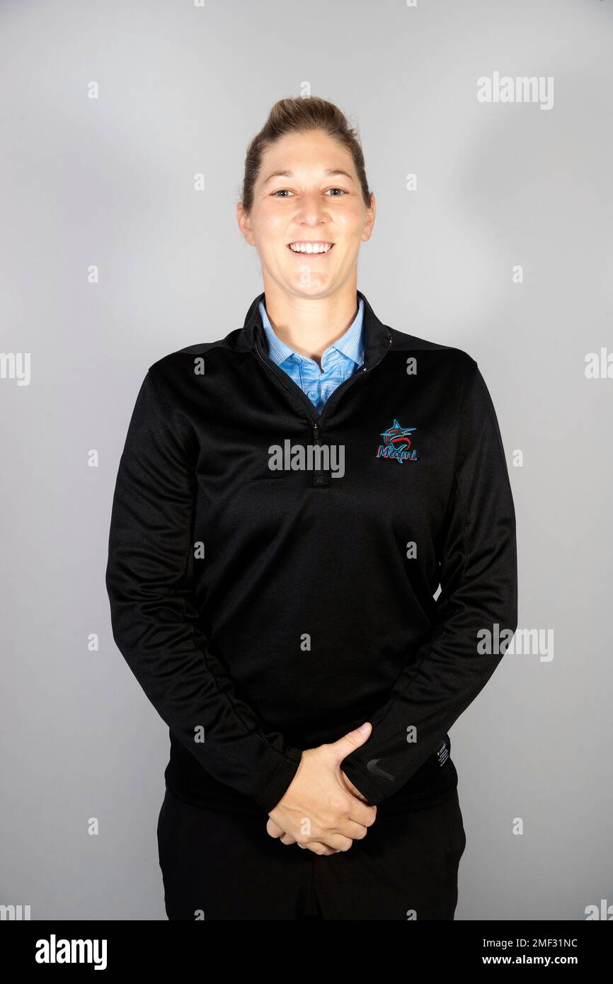 This is a 2021 photo of Amanda Sartoris of the Miami Marlins baseball ...