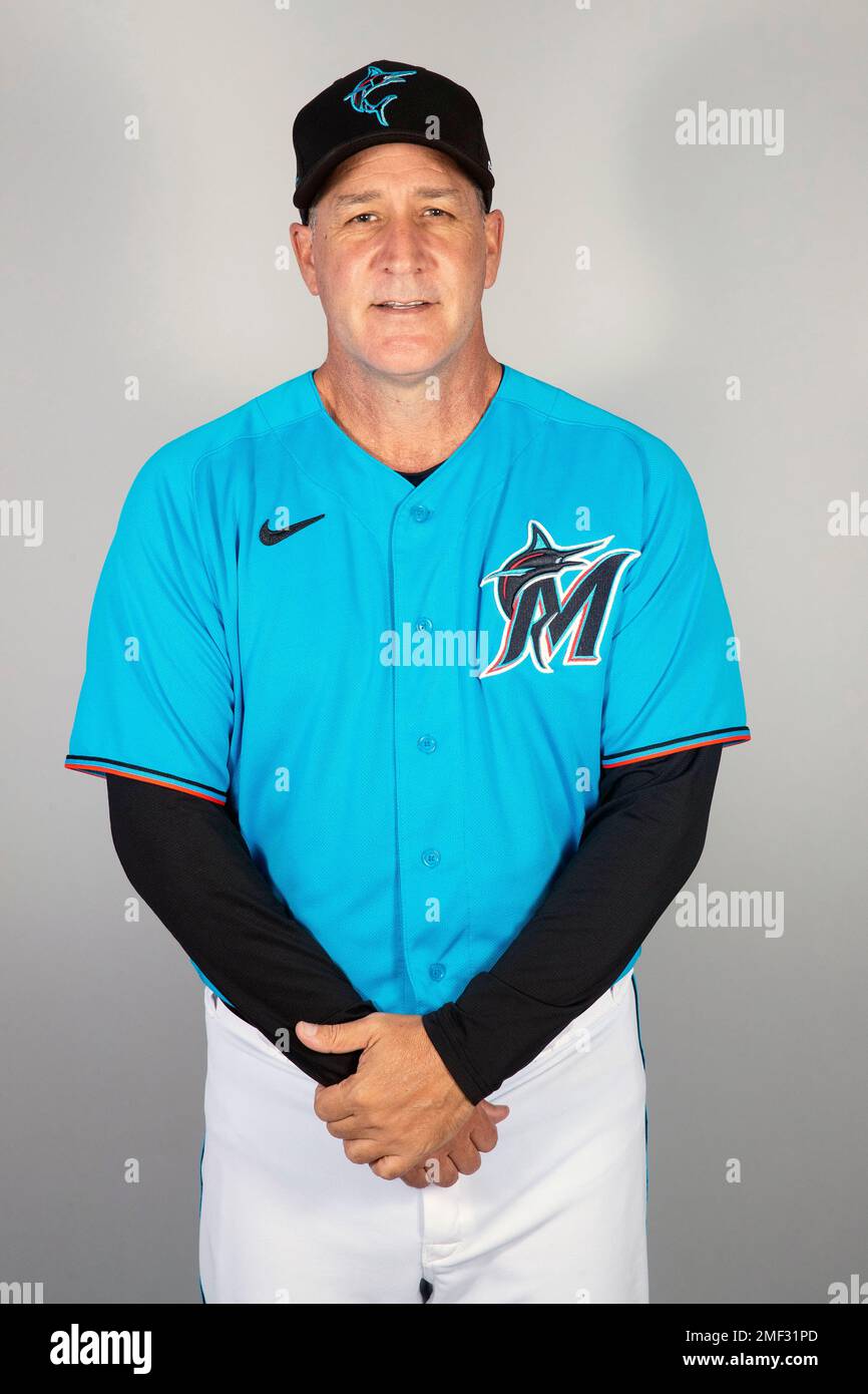 This is a 2021 photo of Phil Plantier of the Miami Marlins baseball ...