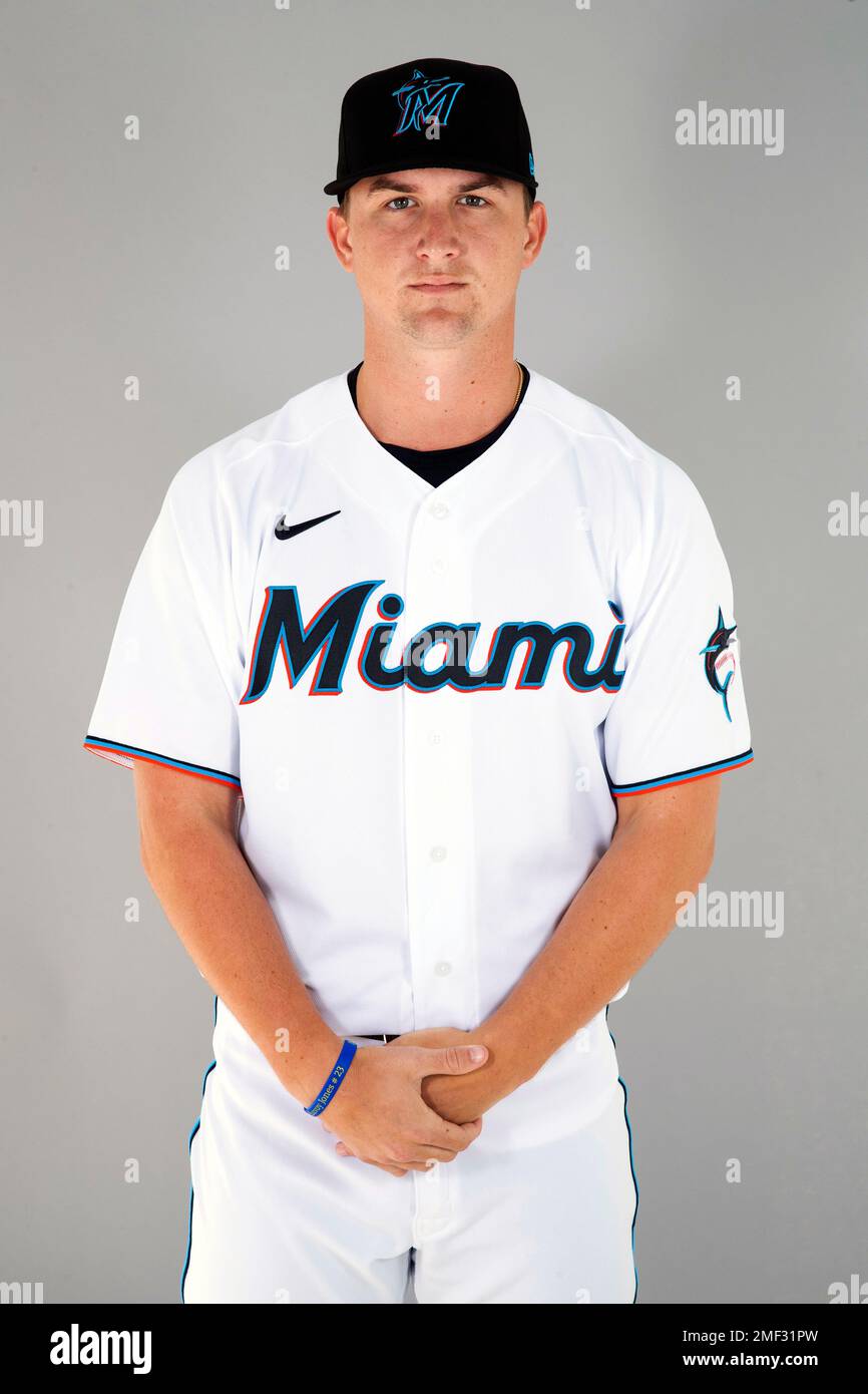 This is a 2021 photo of Braxton Garrett of the Miami Marlins baseball ...