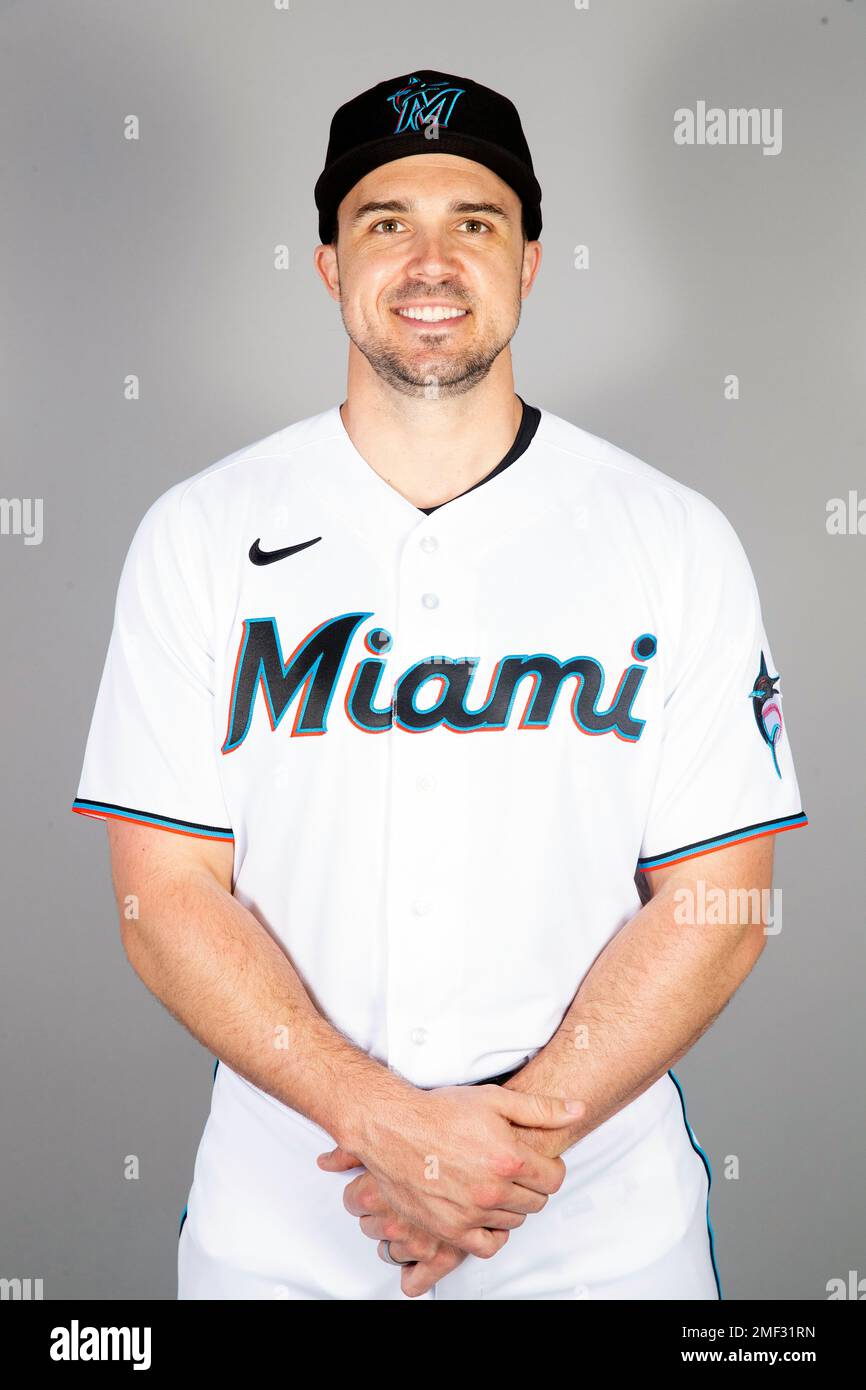 This is a 2021 photo of Adam Duvall of the Miami Marlins baseball team ...