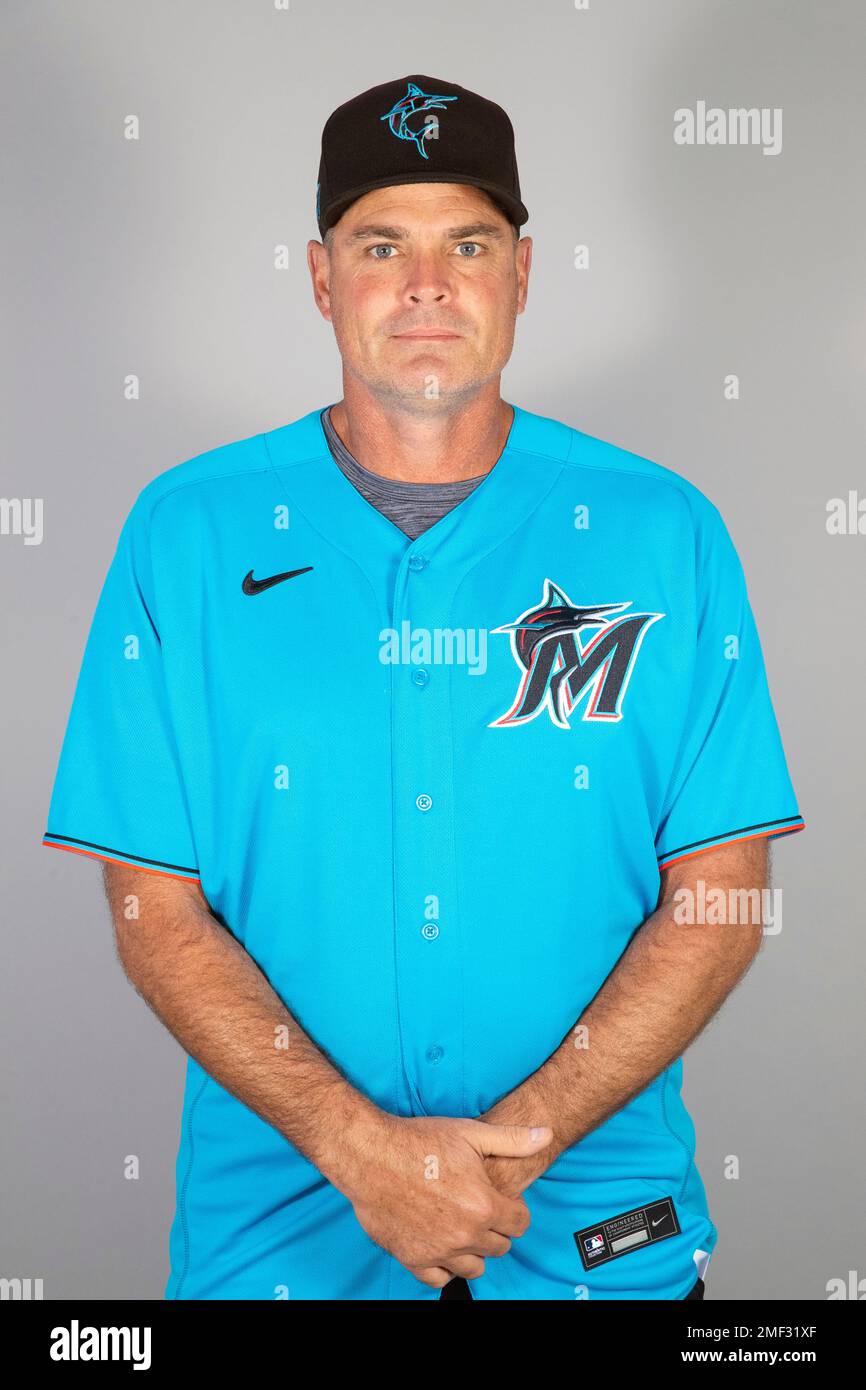 This is a 2021 photo of Scott Aldred of the Miami Marlins baseball team ...