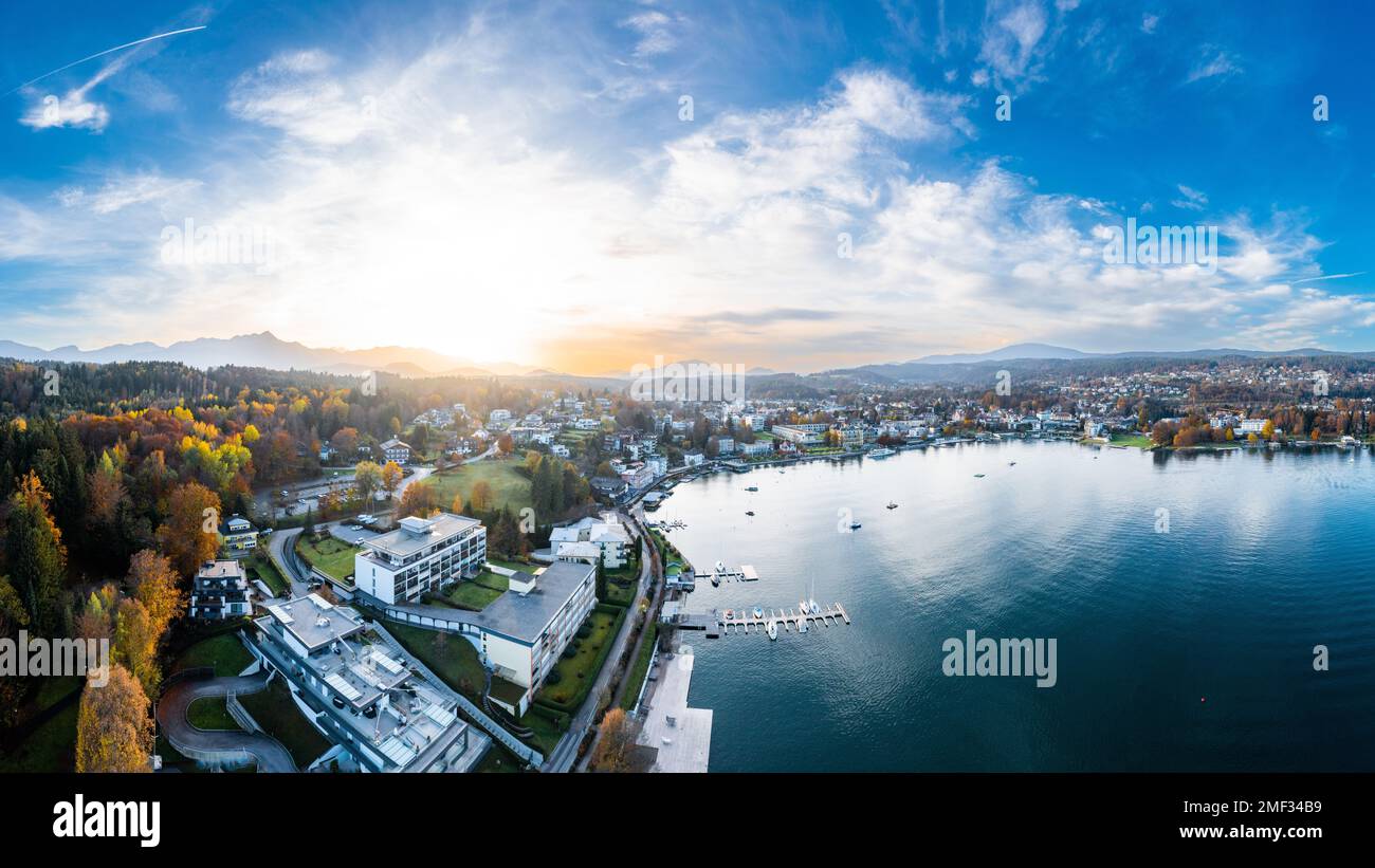 Velden village view at the beautiful lake Wörthersee in Carinthia, Austria Stock Photo - Alamy