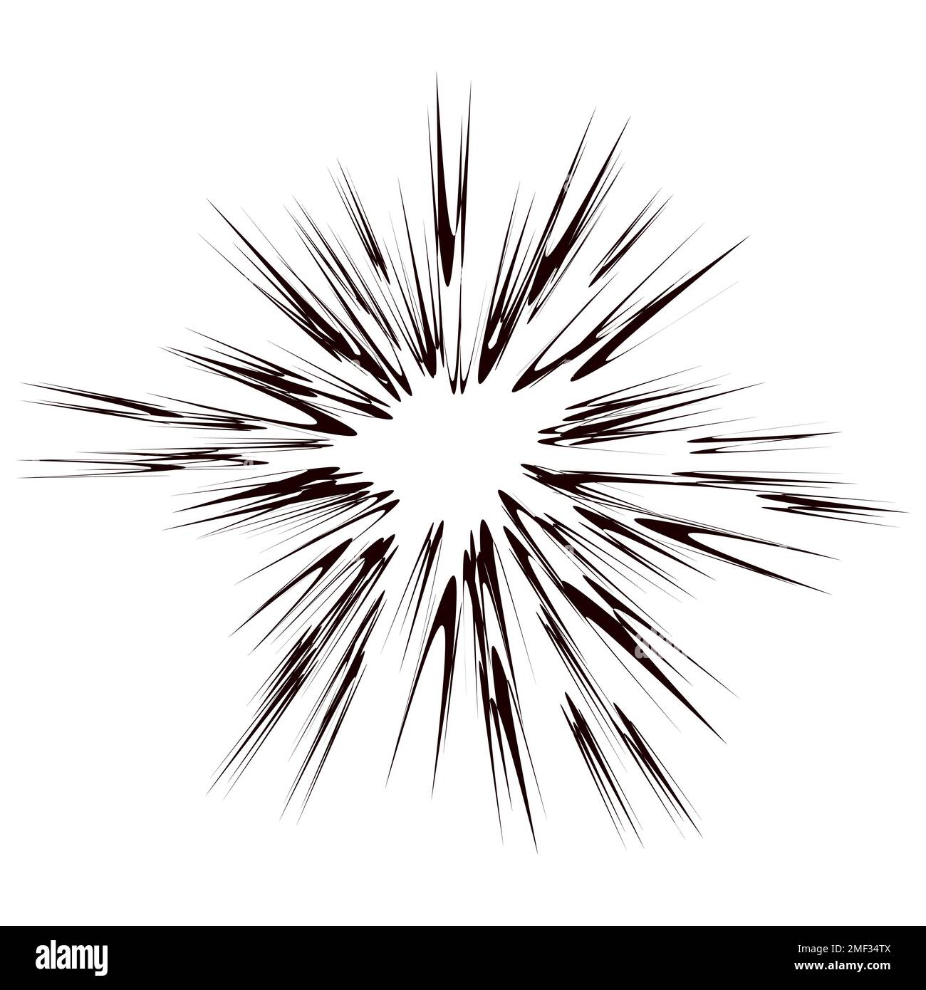 Explode Flash, Cartoon Explosion, Star Burst on White Background Stock ...