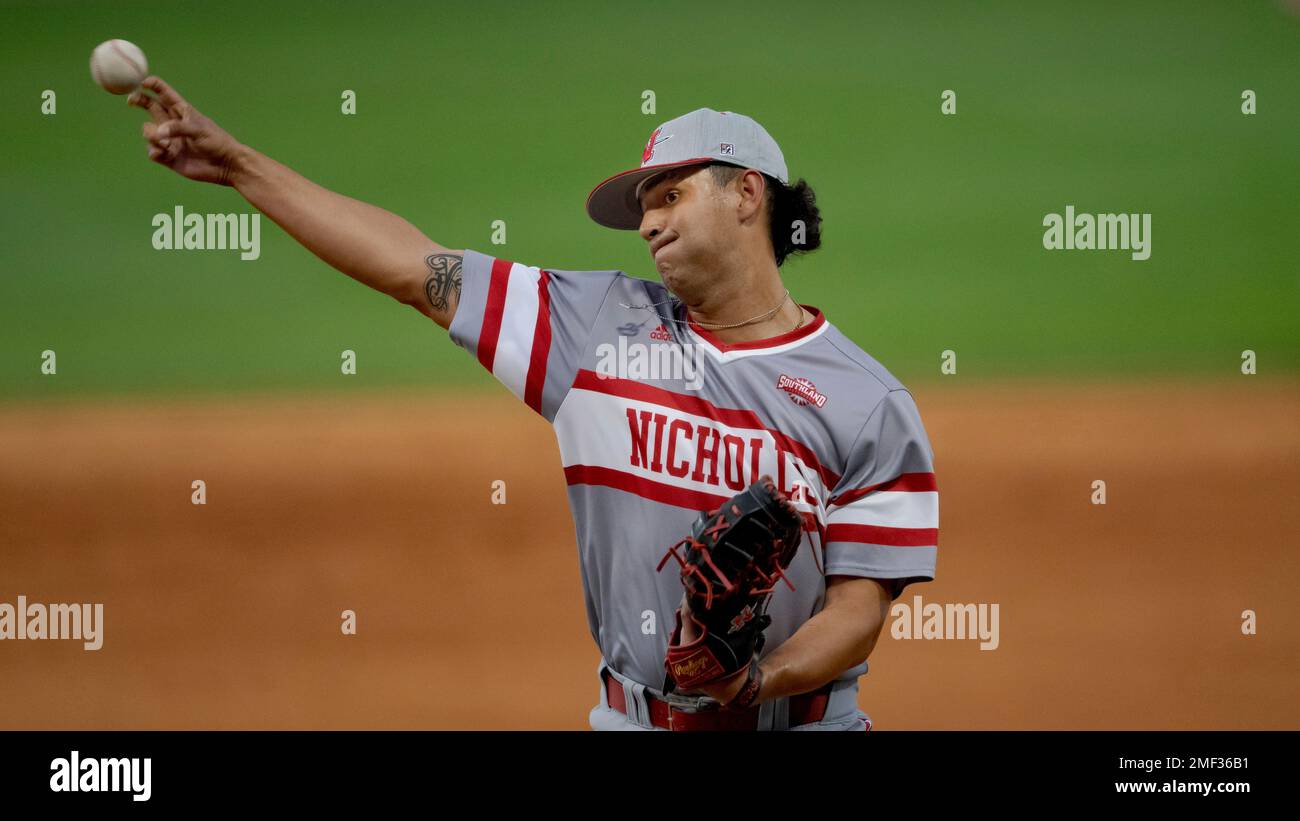 xxxx during an NCAA baseball game on Saturday, Feb. 27, 2021, in Baton ...