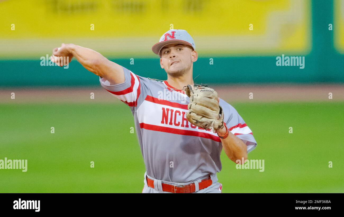 xxxx during an NCAA baseball game on Saturday, Feb. 27, 2021, in Baton ...