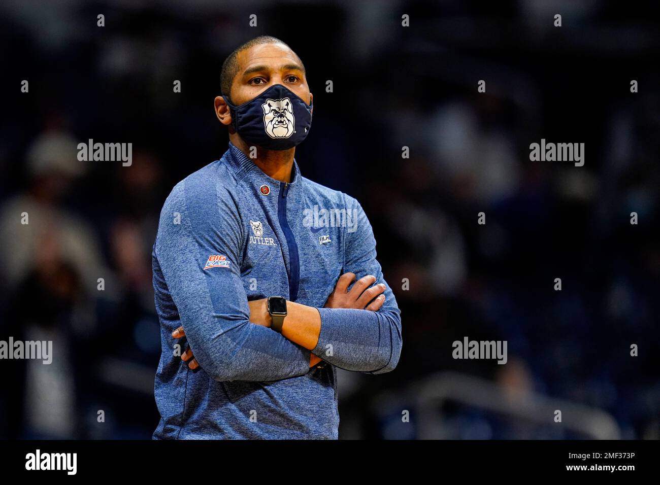 Butler head coach LaVall Jordan on the bench in the second half of an ...
