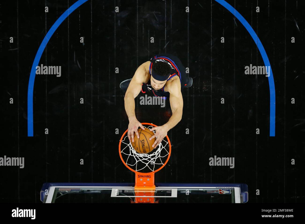 Philadelphia 76ers' Ben Simmons plays during an NBA basketball game ...