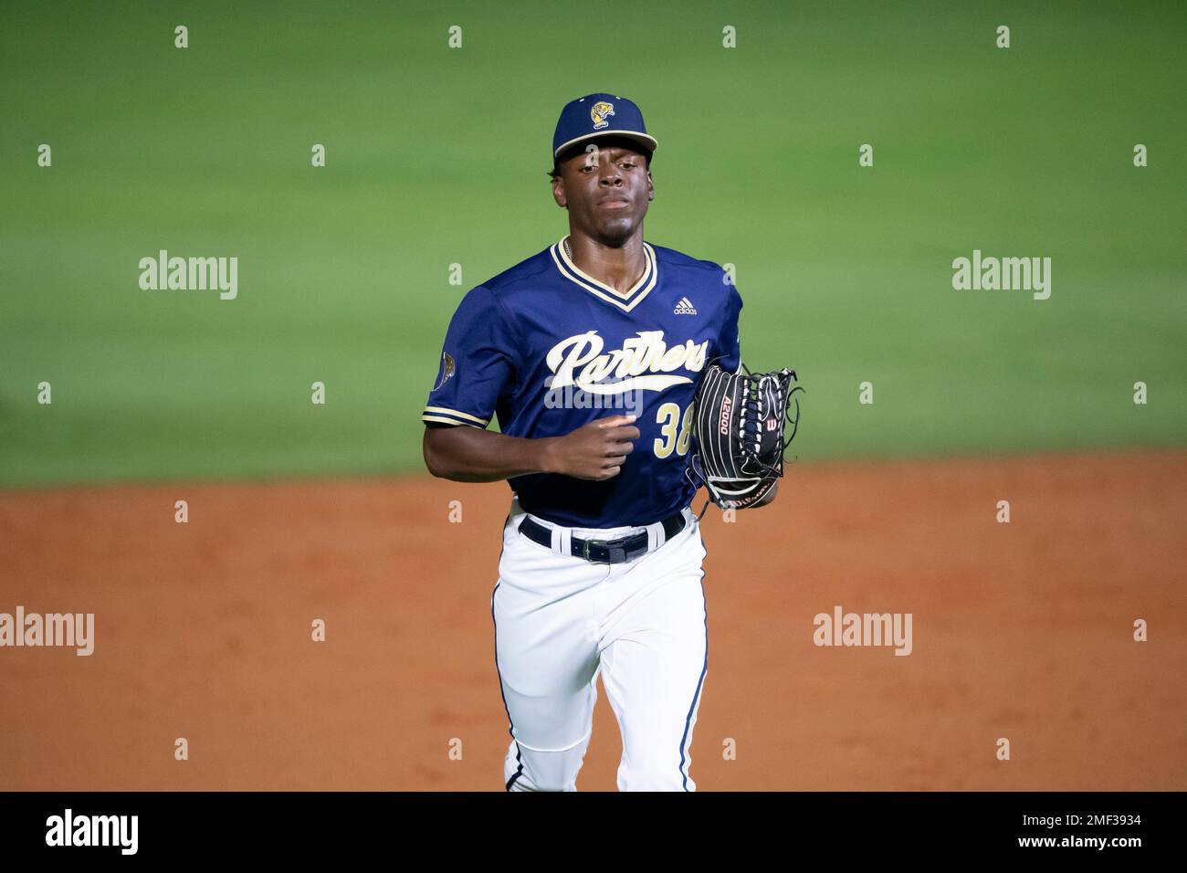 Florida International outfielder Justin Farmer in action against Miami ...