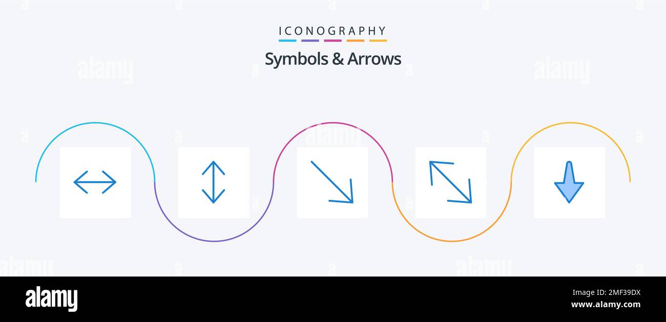 Symbols and Arrows Blue 5 Icon Pack Including . right. down. scale ...