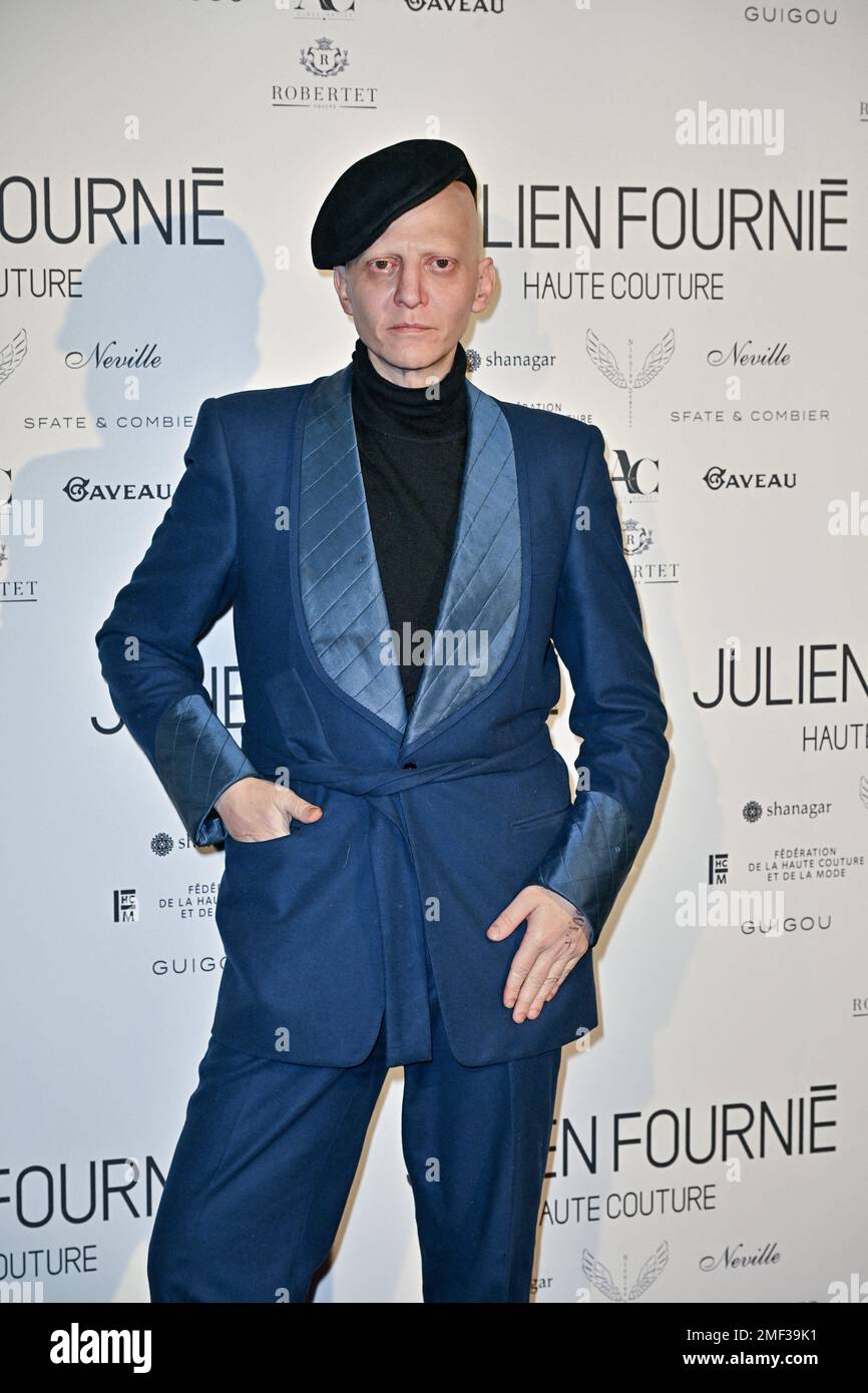 Ali Mahdavi at Julien Fournie show during Haute Couture Fashion Week in Paris, France on January ...