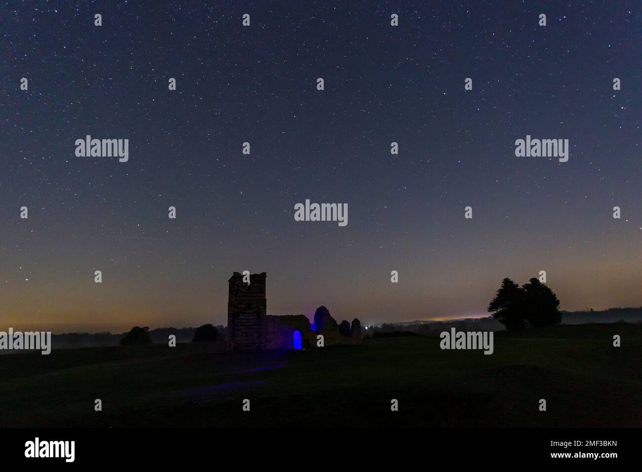 Knowlton Church, Nr Wimborne, Dorset UK. 24th January 2023. UK weather ...