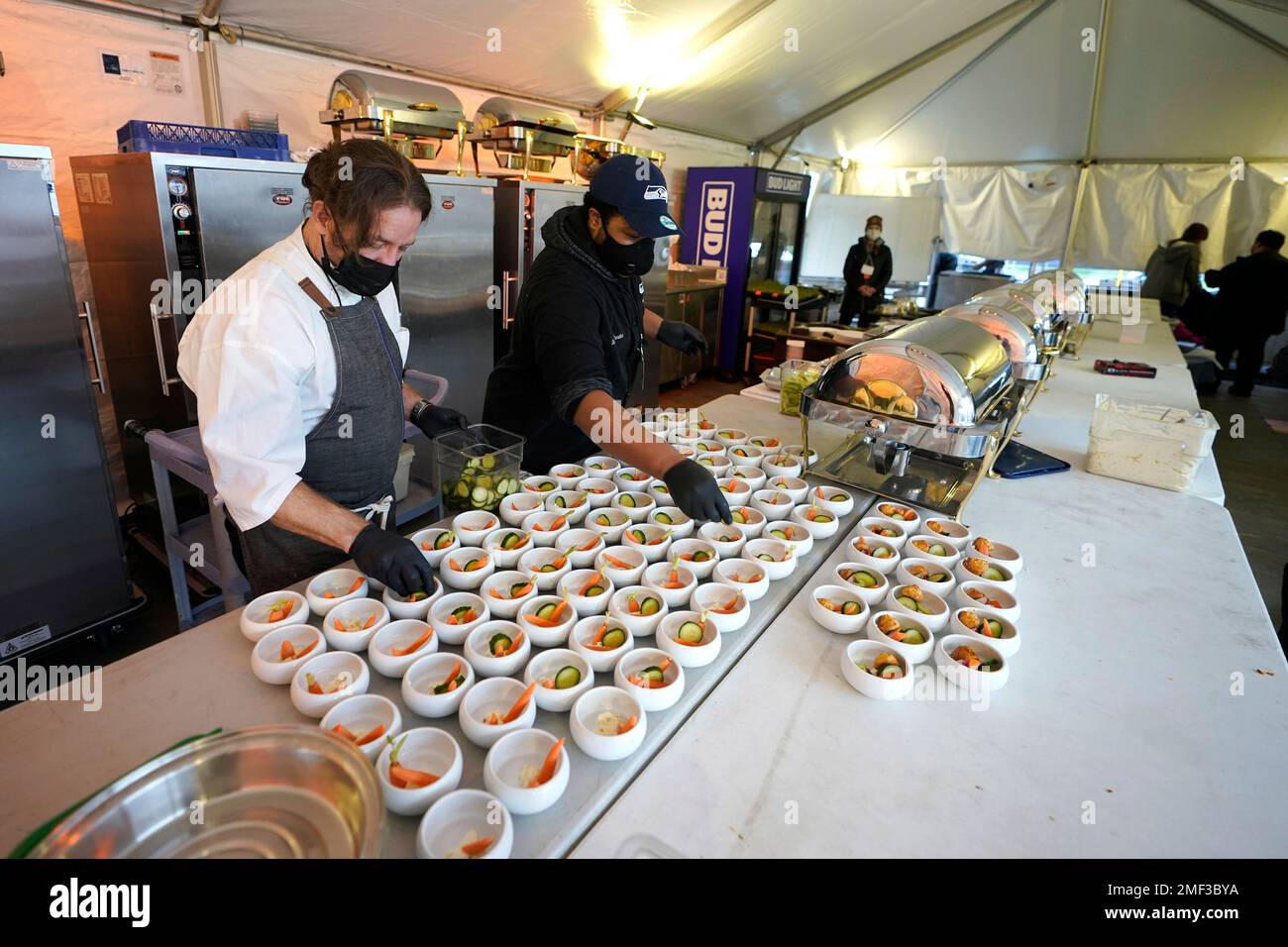 Jason Wilson, left, a chef at The Lakehouse, a restaurant located in ...