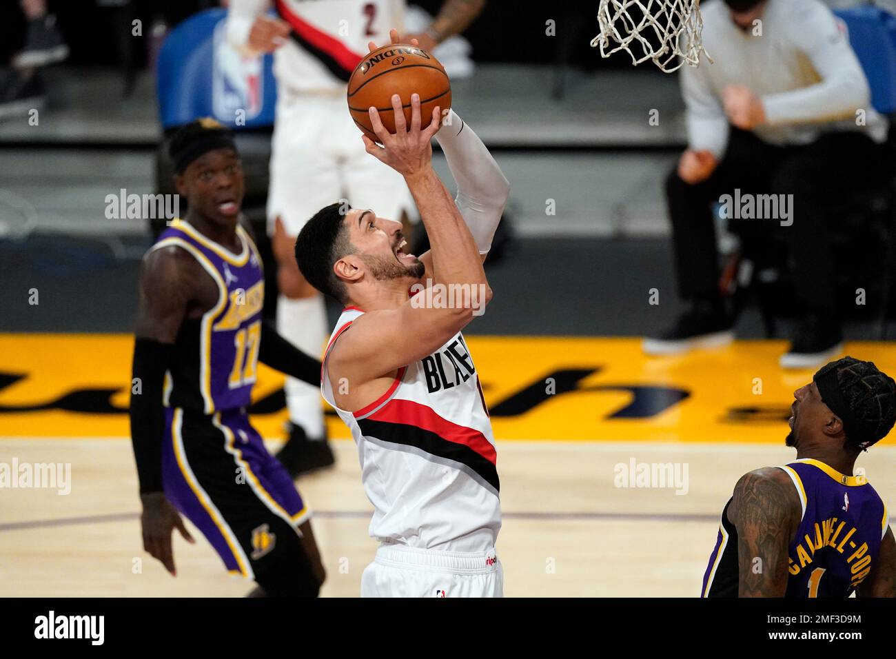 Portland Trail Blazers center Enes Kanter (11) shoots during the first ...